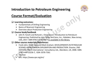 Introduction to the petroleum engineering | PDF