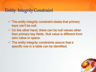 Integrity Constraints | PPTX