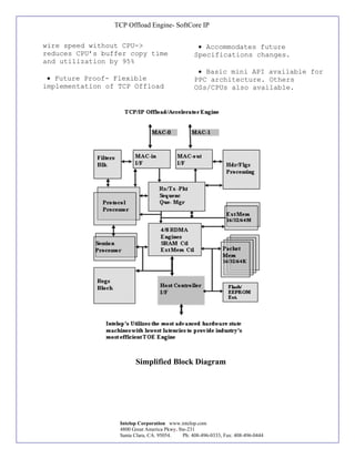Int 1010 Tcp Offload | PDF | Computer Networking | Computing