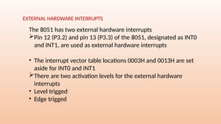 interrupts programming in 8051 microcontroller | PPT
