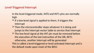 interrupts programming in 8051 microcontroller | PPT