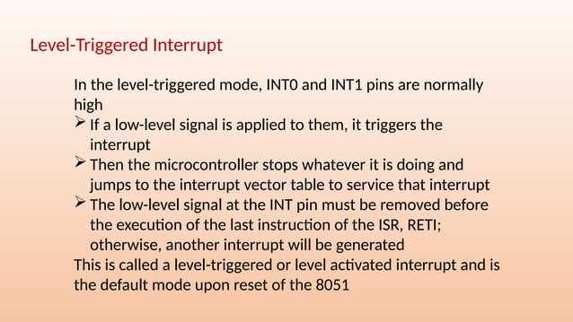 interrupts programming in 8051 microcontroller | PPT