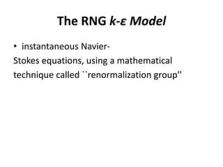 k-epsilon Model | PPT