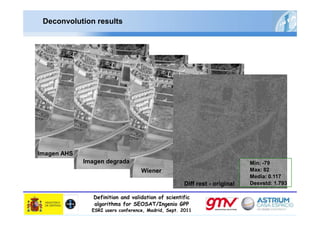 Definition and Validation of Scientific Algorithms for the SEOSAT ...