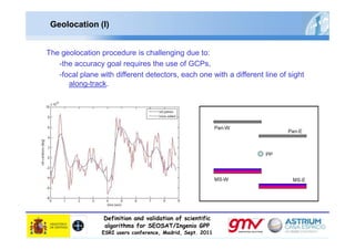 Definition and Validation of Scientific Algorithms for the SEOSAT ...
