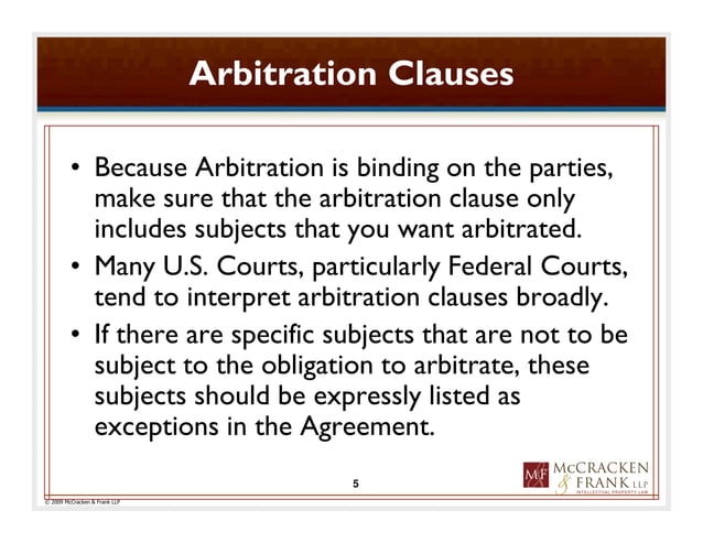 ADR Clauses for IP Agreements | PDF