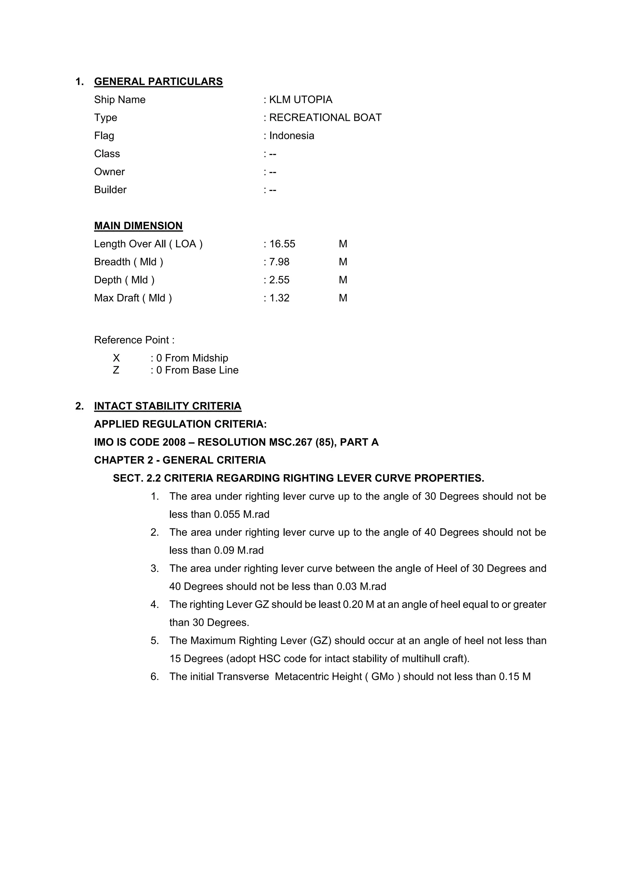 INTACT STABILITY BOOKLET | PDF