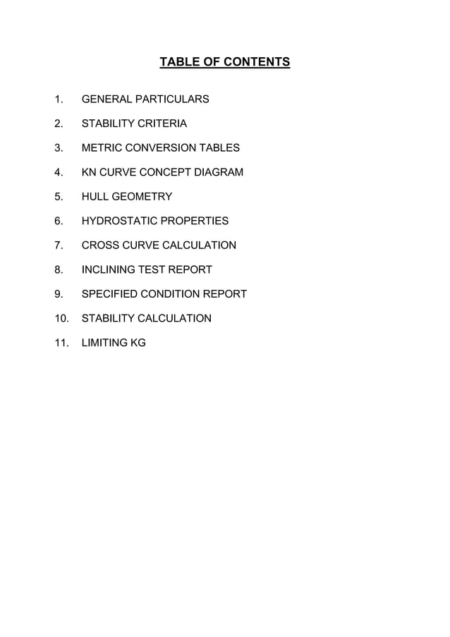 INTACT STABILITY BOOKLET | PDF | Sailing | Sports
