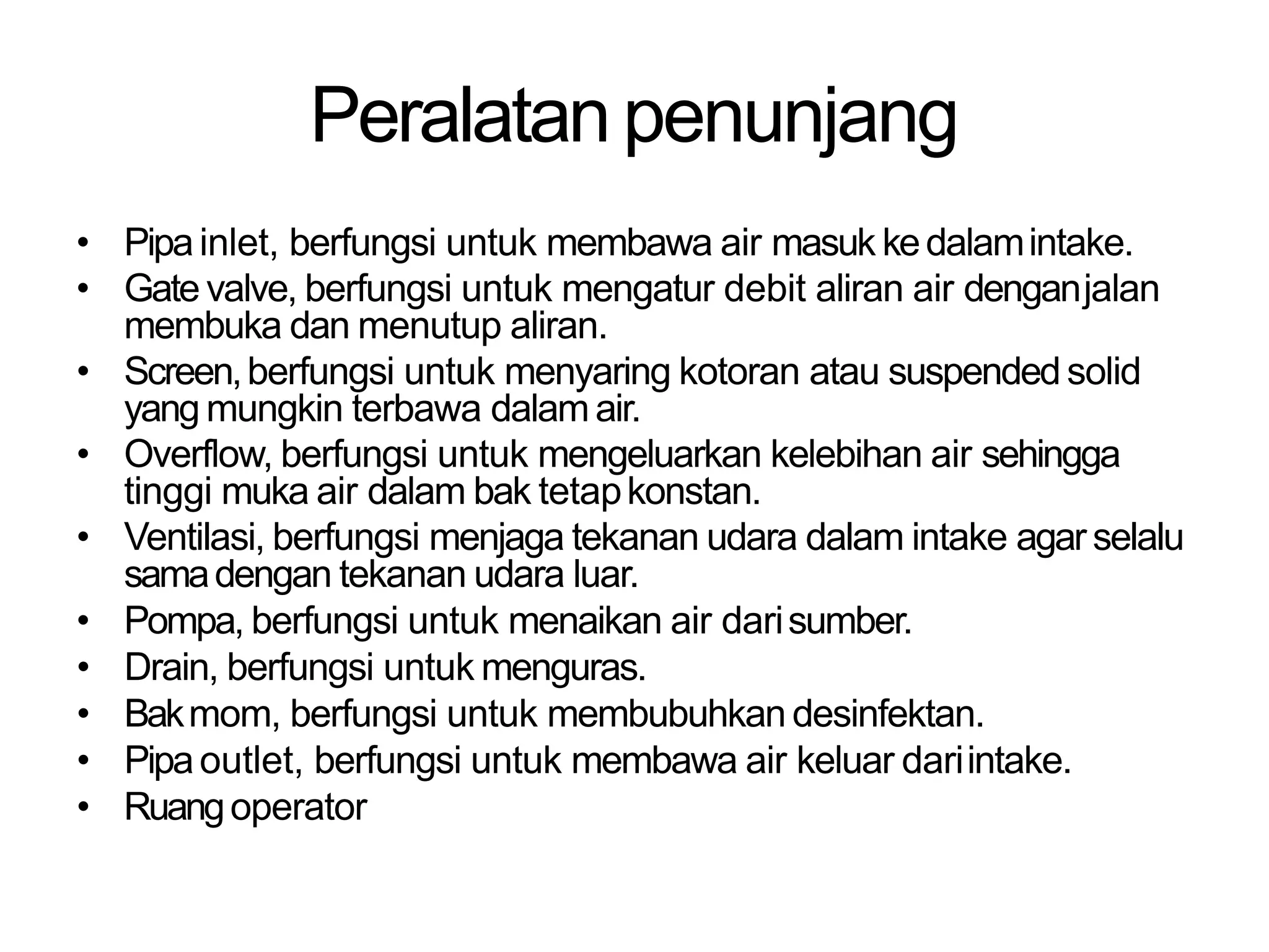 Perencanaan Broncaptaring atau Intake melihat dari sisi perbandingan ...