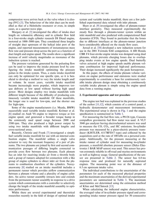 Intake Plenum Volume Pdf