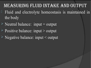 Intake and output | PPT