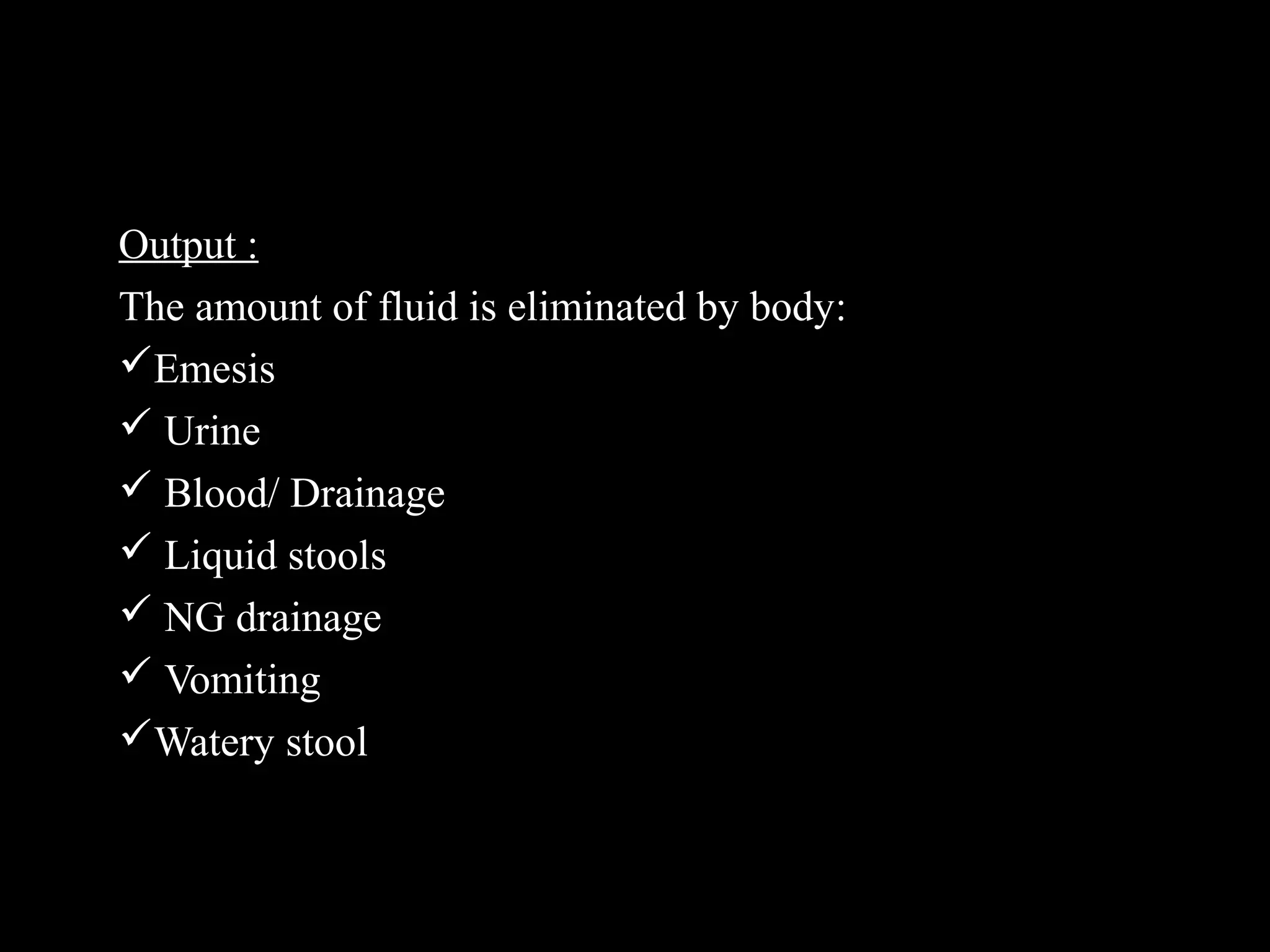 Intake and output chart | PPT