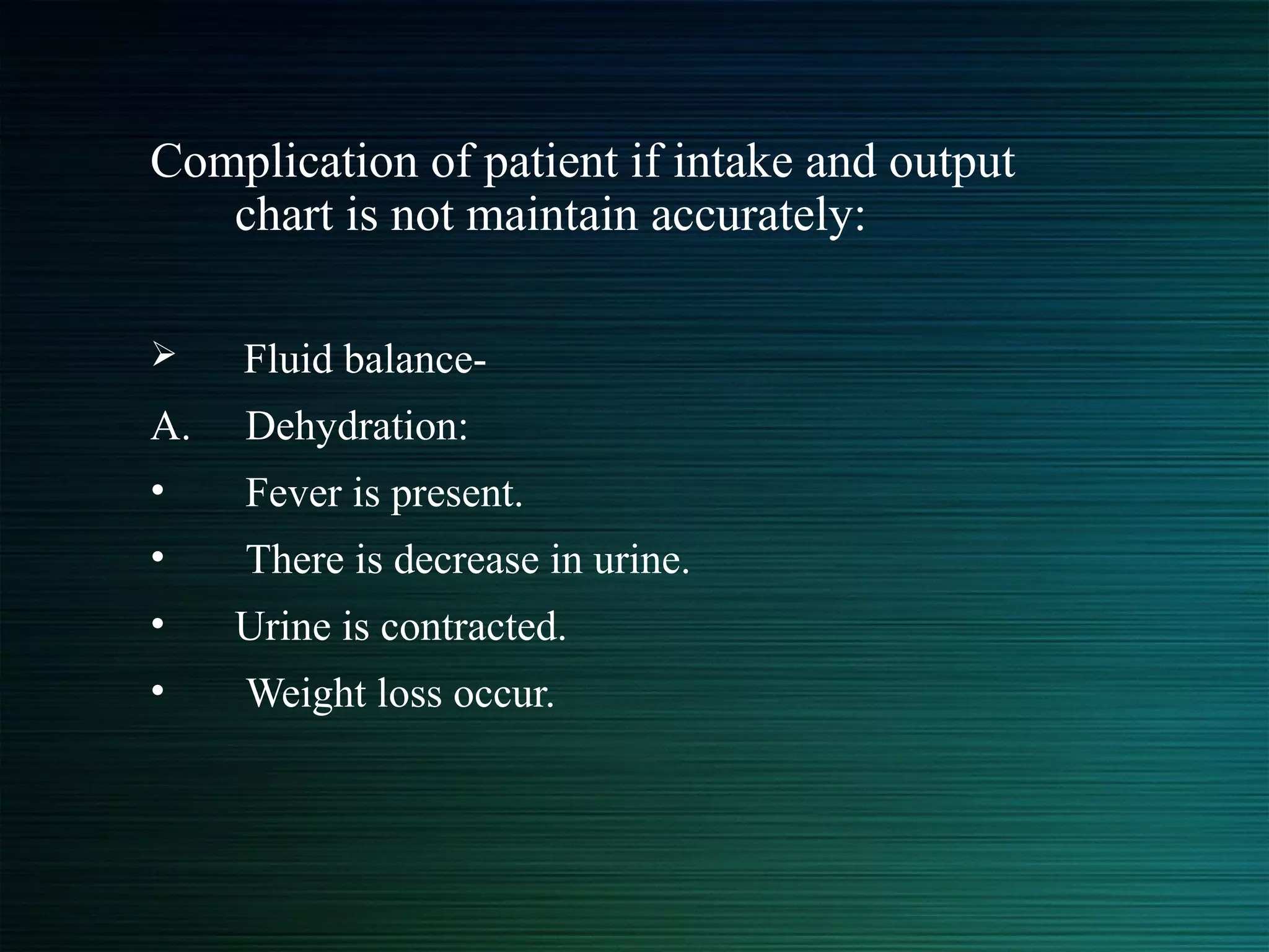 Intake and output chart | PPT