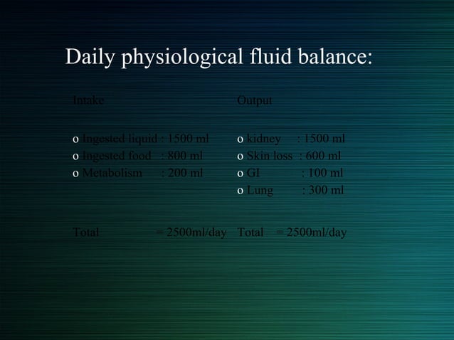 Intake and output chart | PPT