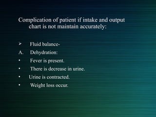 Intake and output chart | PPT