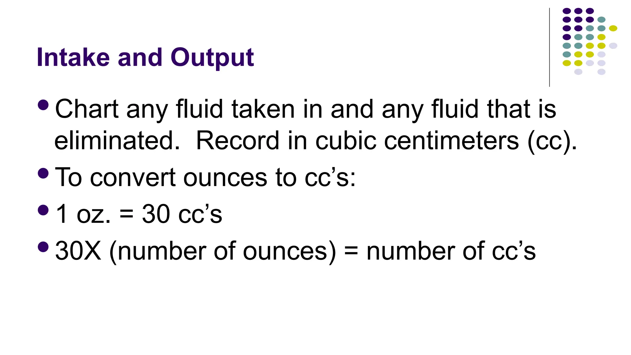 Intake and output charting in nursing care | PPTX