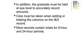 Intake and output charting in nursing care | PPTX