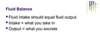 Intake and output charting in nursing care | PPTX