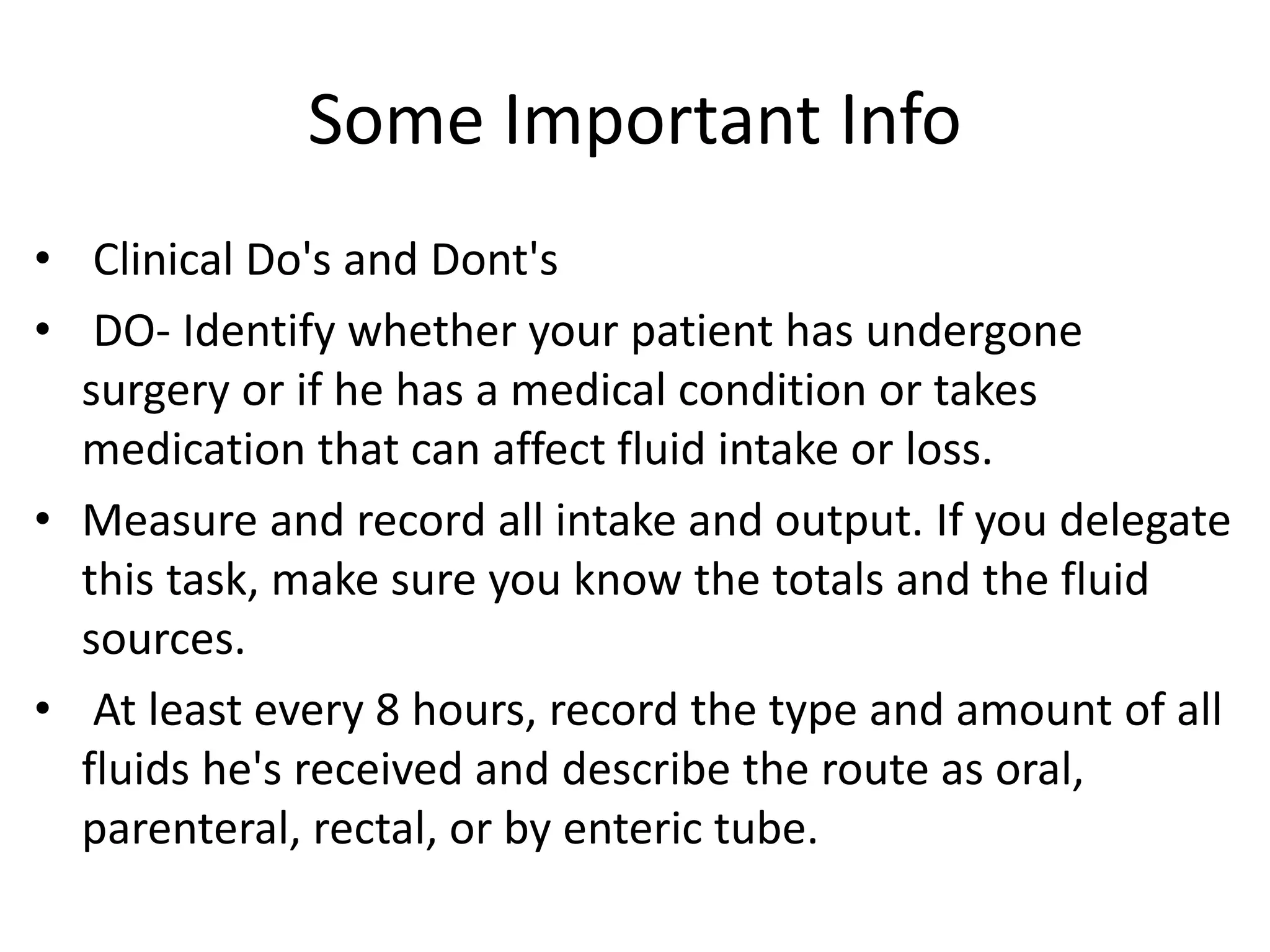 Intake & Output Calculations in Nursing. | PPT Intake & Output Calculations in Nursing. | PPT