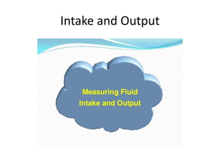 Intake & Output Calculations in Nursing. | PPTX