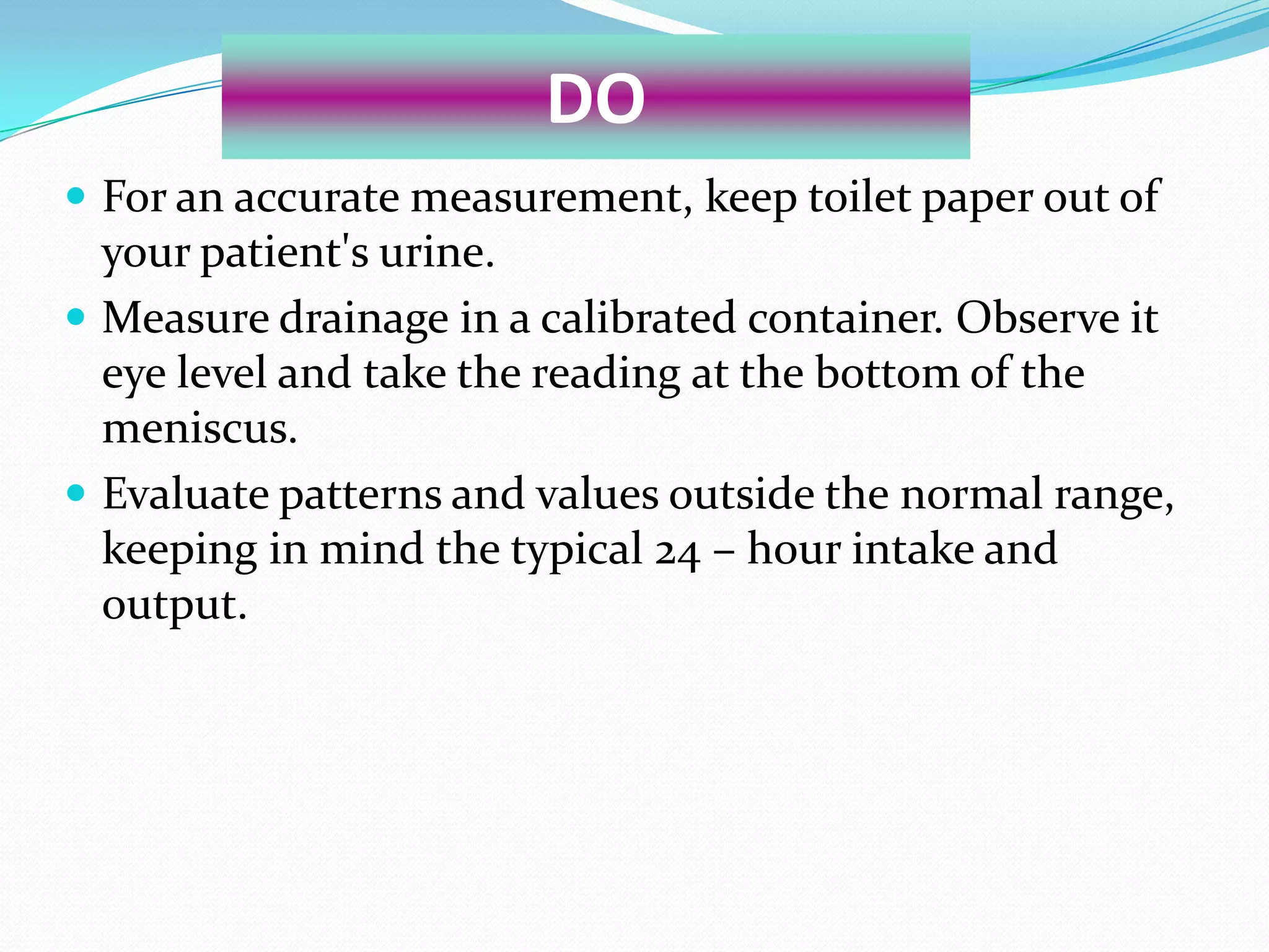Intake & output measurement | PPTX