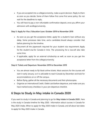Everything you need to know about Intakes in Canada | PDF