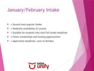 Understanding Intakes in the UK for International Students | PPTX
