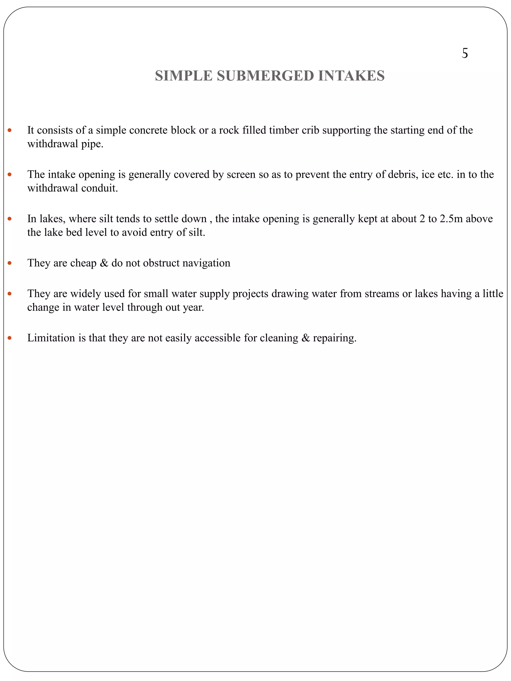 Intake structures by RAHUL | PPTX