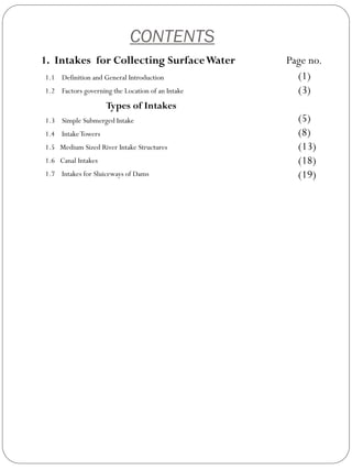 Intake structures by RAHUL | PPTX