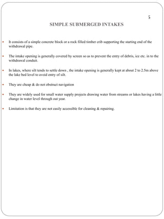 Intake structures by RAHUL | PPTX