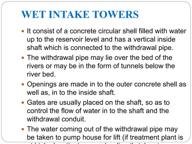 Intake structures | PPTX