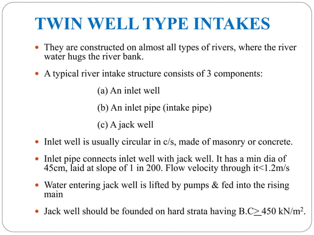 Intake structures | PPTX