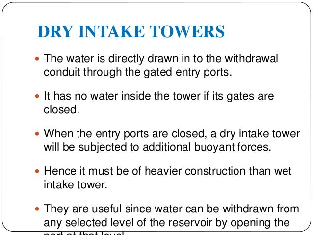 Intake structures