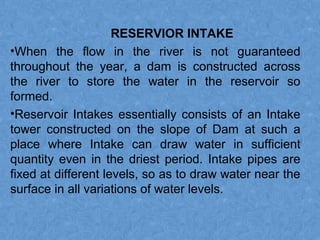 Intake structures-Introduction | PPT