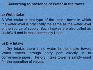 Intake structures-Introduction | PPT