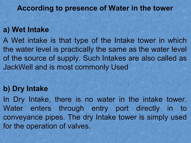 Intake structures-Introduction | PPT