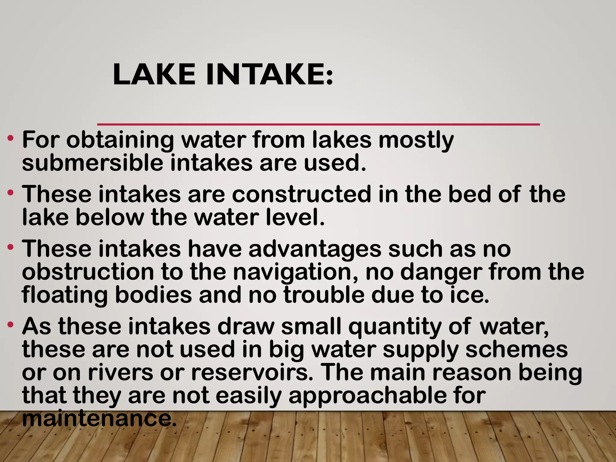 Intake structures in wwwe | PPT