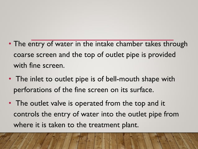 Intake structures in wwwe | PPT | Chemistry | Science