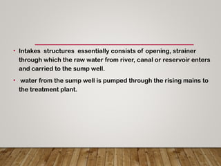 Intake structures in wwwe | PPT
