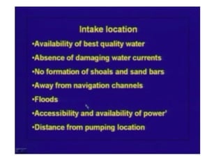 INTAKE WELL design and calcification .ppt