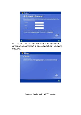Intalacion de windows xp en virtual vox | PDF