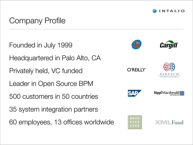 Intalio Corporate Presentation | PPT