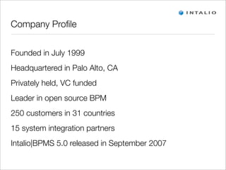 Intalio’S Vision For An Open Source Bpm Suite | PPT
