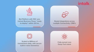 intalk.io Conversational AI Platform | PPTX