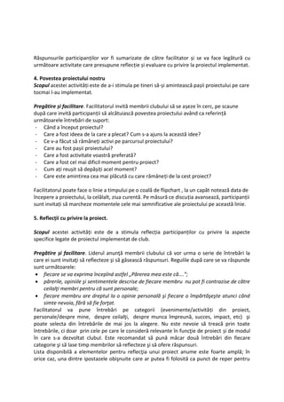 Întâlnirea I de reflecţie şi autoevaluare | PDF