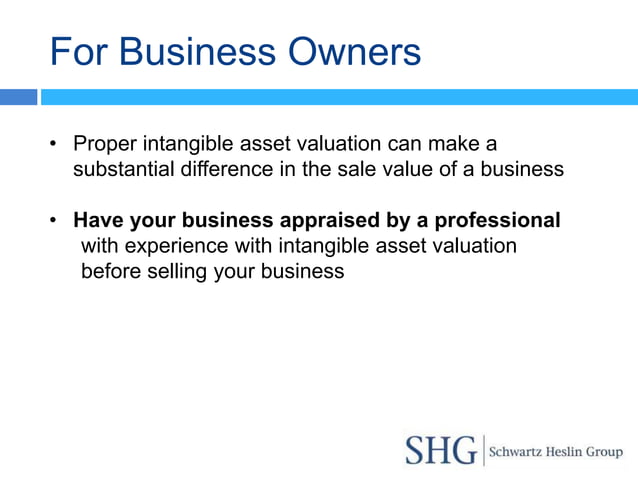 Intangible Asset Valuation | PPTX | Business | Business and Finance