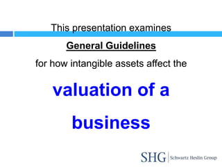 Intangible Asset Valuation | PPTX | Business | Business and Finance