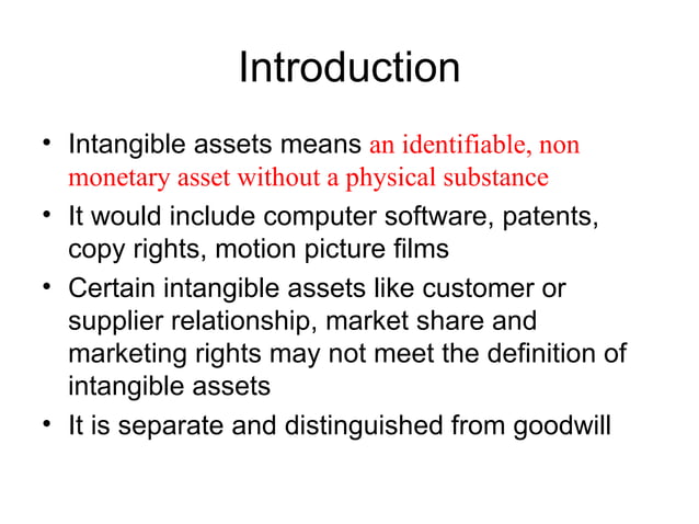 Intangible assets ias 38 | PPT