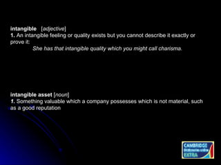 Intangibles | PPT