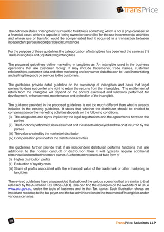 Transfer Pricing - Intagibles | PDF